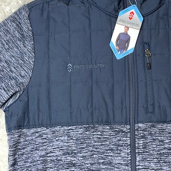 Free Country | Jackets & Coats | Free Country Overlay Fleece Jacket ...